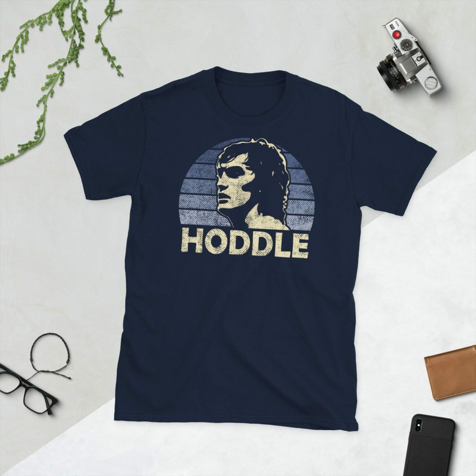 Glenn Hoddle Spurs T-Shirt - Blue Sunburst Legend Tee